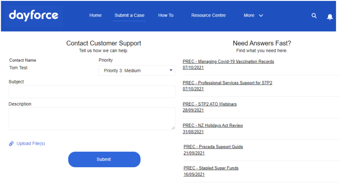 Contacting Preceda Support
