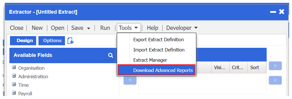 About Advanced Reports