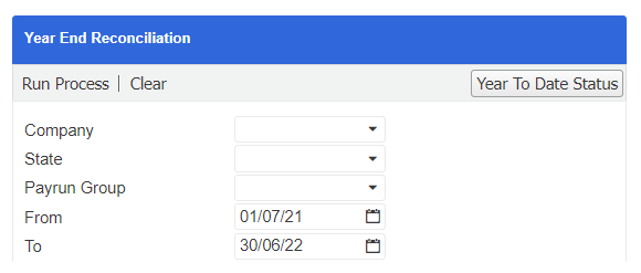 Year To Date Status